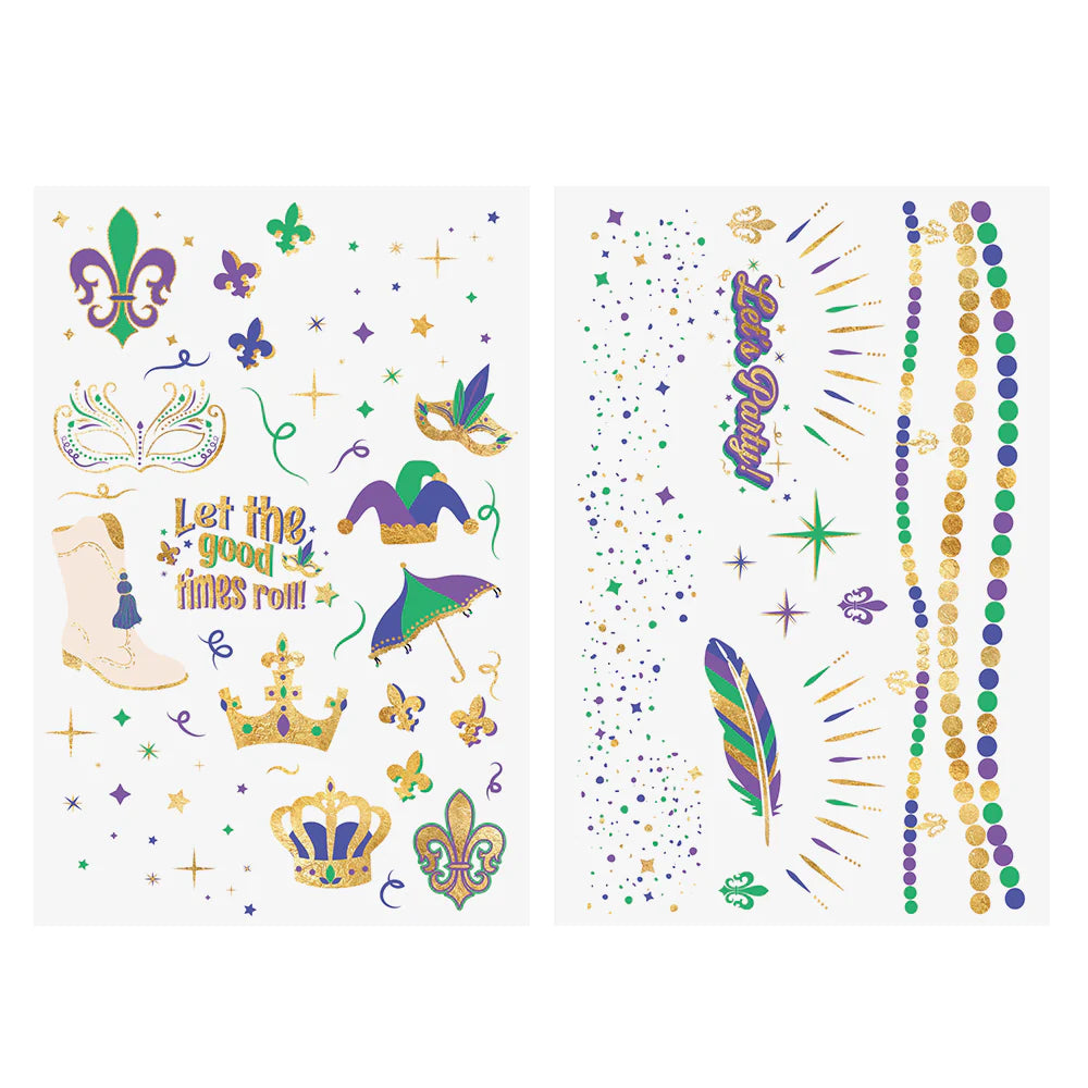 Flash Tattoos | Mardi Gras Sparkle – McWhiggins Wonder Emporium